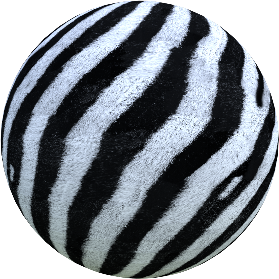 Download Seamless Zebra Skin Texture - Sphere PNG Image with No ...