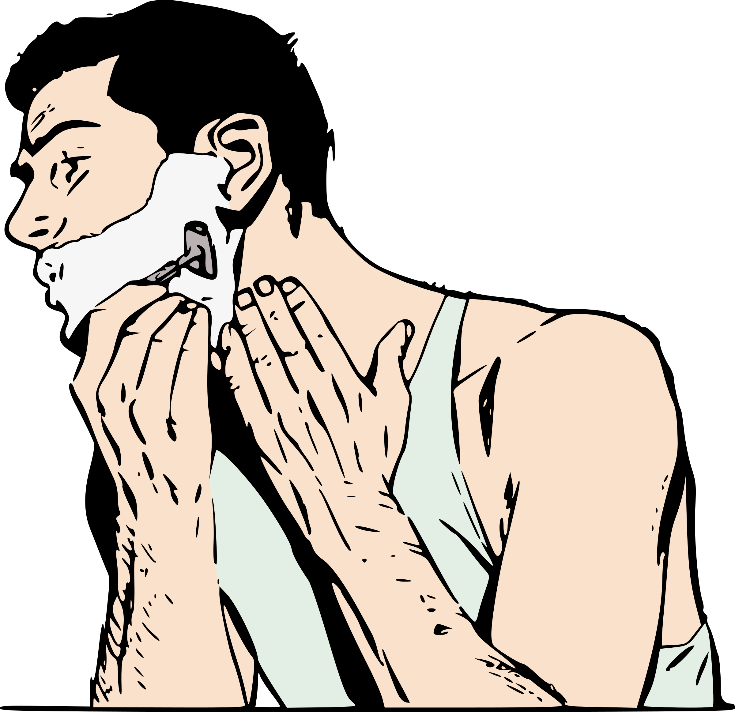 Download Clip Art Freeuse Stock Man Shaving Colour Big Image - Man ...