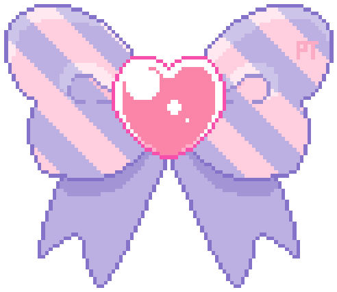 Download Cute, Bow, And Kawaii Image - Kawaii Pixel Bow Png PNG Image ...