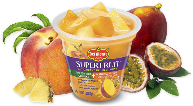 Download Del Monte Super Fruit Pear Chunks + Acai PNG Image with No ...
