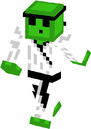 Slime Karateca Skin - Minecraft Slime Skin Png - Free Transparent PNG ...