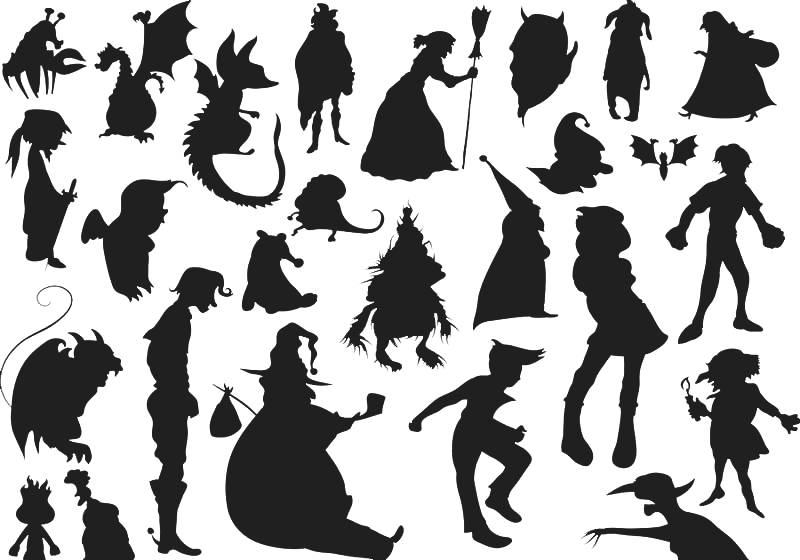 Cartoon Characters Silhouette - Classic Disney Character Silhouettes ...