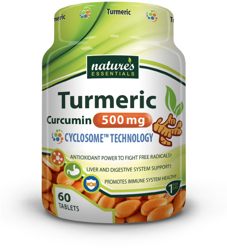 Download 2% Off - Nature's Essentials Turmeric 500 Mg - 60 Tablets PNG ...