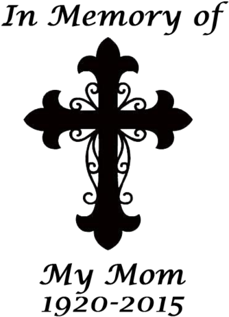 Download Cross Loving Memory - Gold Cross Patch PNG Image with No ...