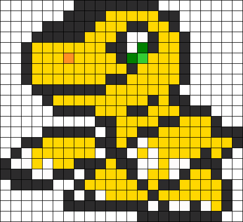 Download Agumon Perler Bead Pattern / Bead Sprite - Digimon Pixel Art ...