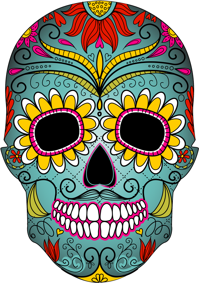 Download Day Of The Dead Skull Clipart PNG Image with No Background ...
