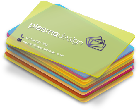 A Stack Of Tinted Translucent Plastic Cards - Pvc Business Card Png ...