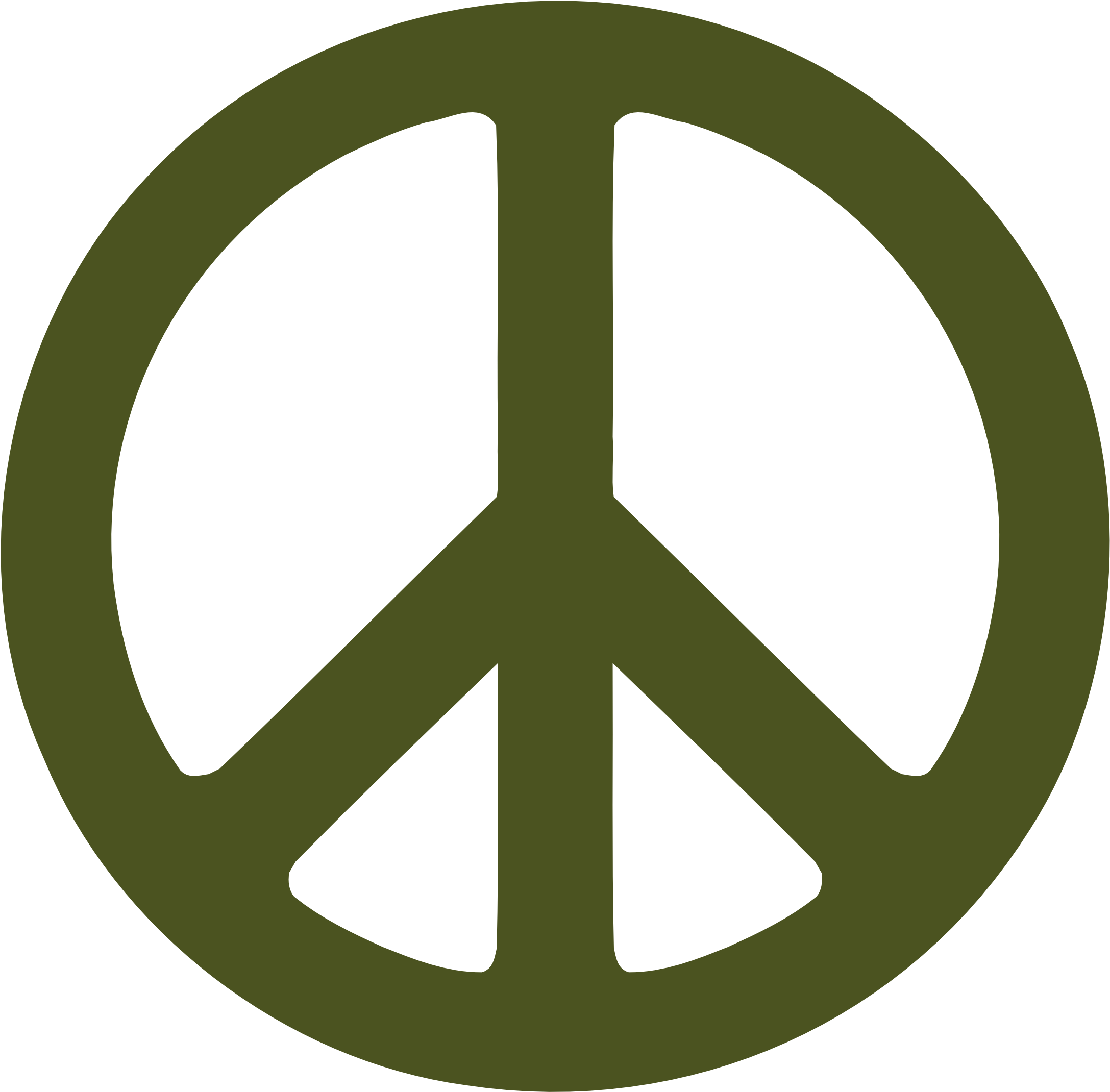 Download Army Logo Clip Art - Green Peace Sign PNG Image with No ...