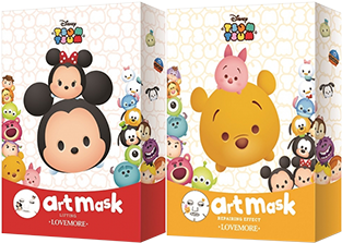 Lovemore Tsum Tsum Art Mask 3s [2 Types To Choose] - Tsum Tsum Artmask ...