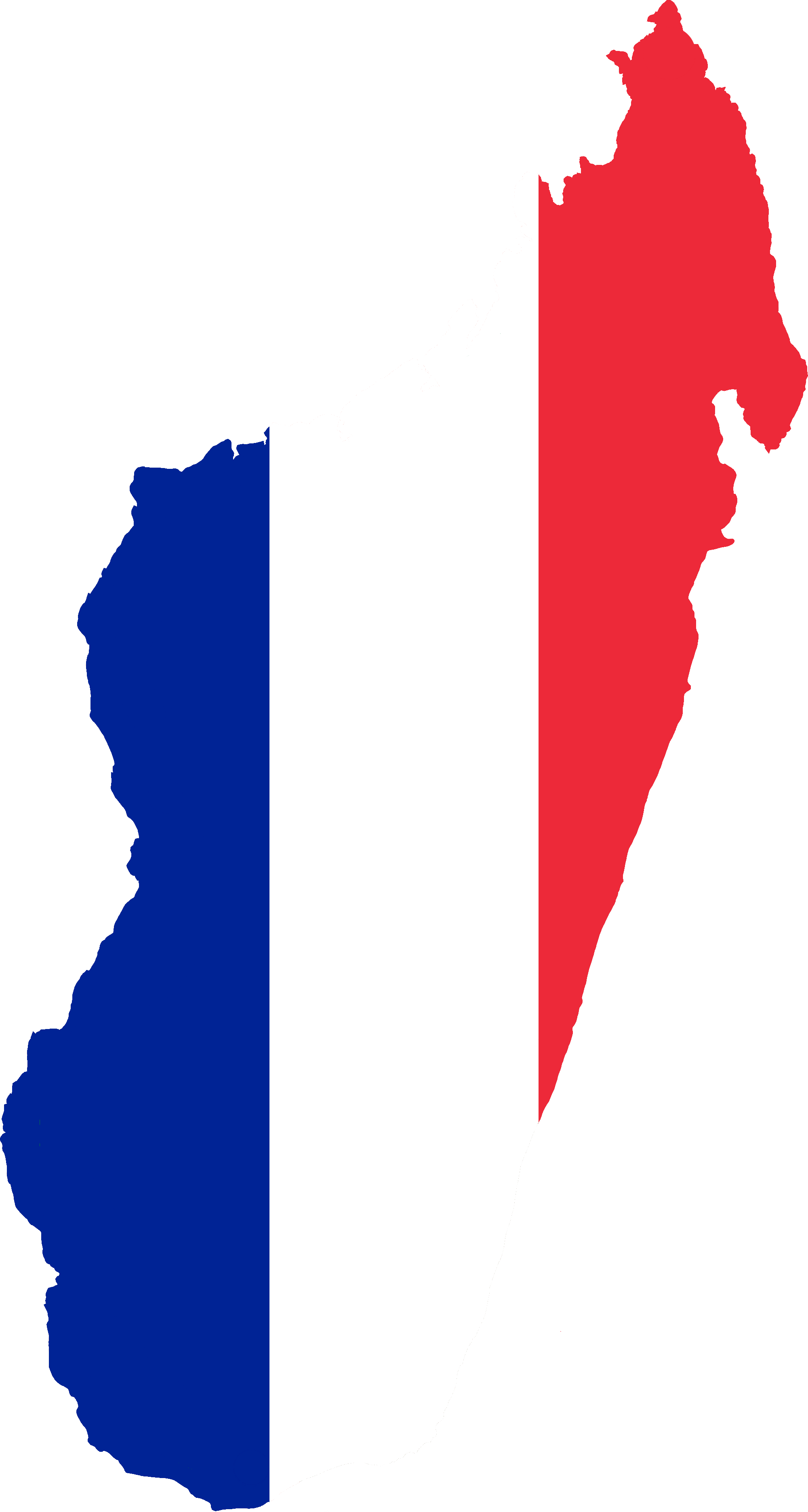 Download Flag Map Of French Madagascar - French Madagascar Flag Map PNG ...