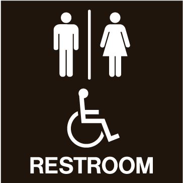 Mens Bathroom Sign Png - Family Accessible Restroom Sign - Free ...