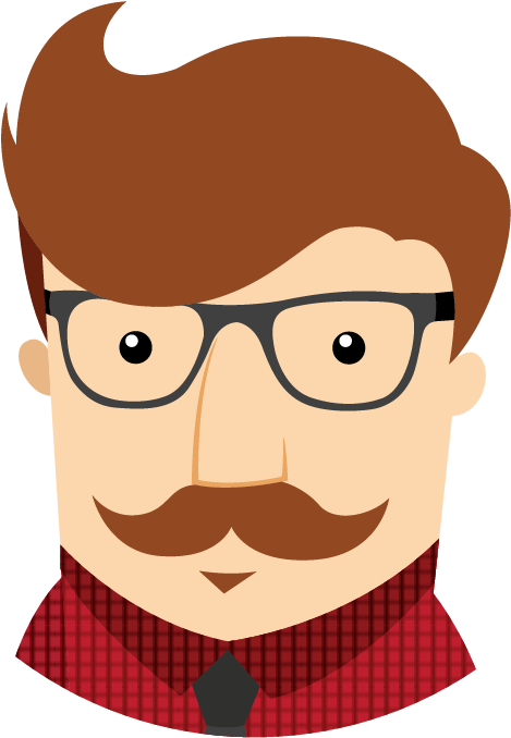 Img Emo 01 - Man With Moustache Cartoon - Free Transparent PNG Download ...