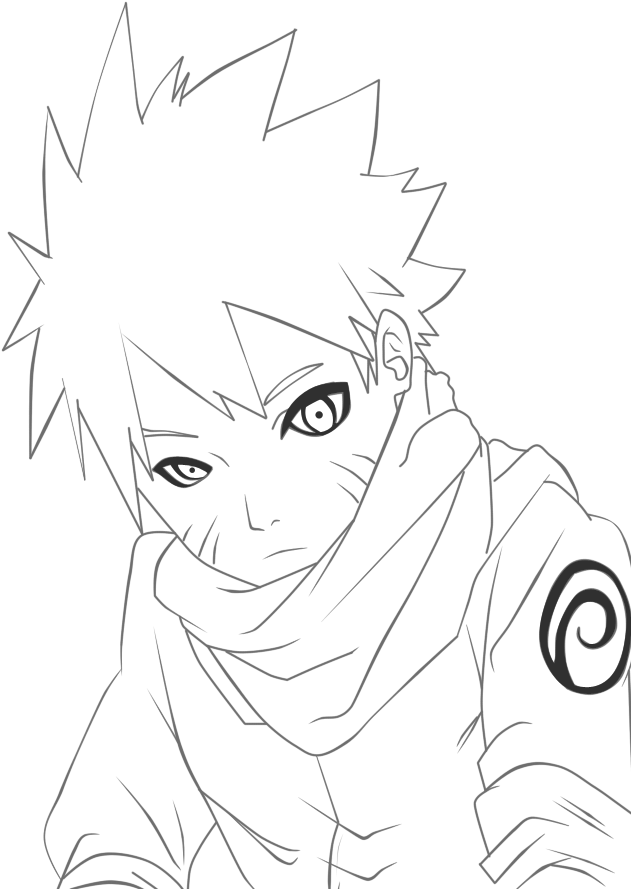 Naruto Line Art By Madnesssss On Deviantart - Line Art Anime Naruto ...