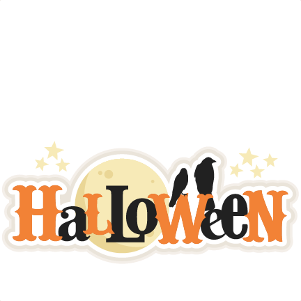 Halloween Title Svg Scrapbook Title Svg Cutting Files - Halloween Title ...