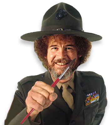 Download Bob Ross Military - Sergente Hartman PNG Image with No ...