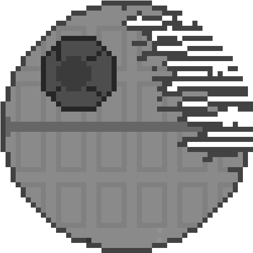 Death Star - Pixel Art - Free Transparent PNG Download - PNGkey