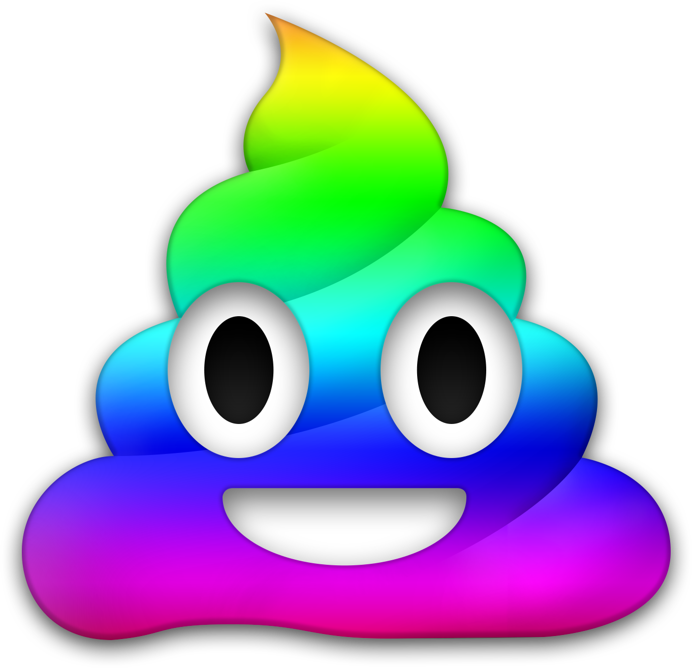 Poop Emoji Png - Rainbow Poop Emoji Png - Free Transparent PNG Download ...