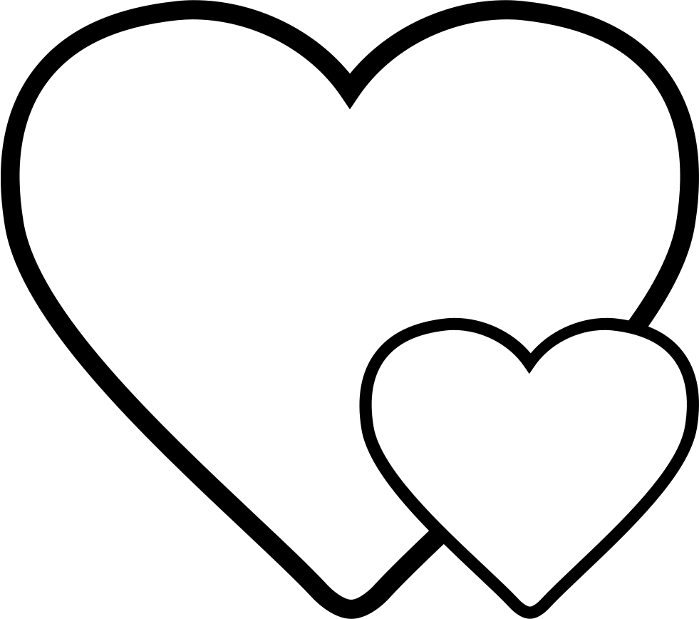 Hearts Svg Png Icon Free Download - Small Heart Big Heart - Free ...