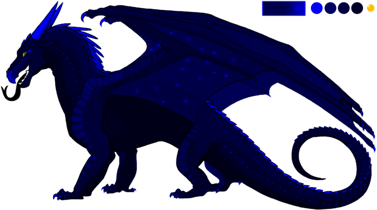 Download Blue Drawing Nightwing - Wings Of Fire Morrowseer PNG Image ...