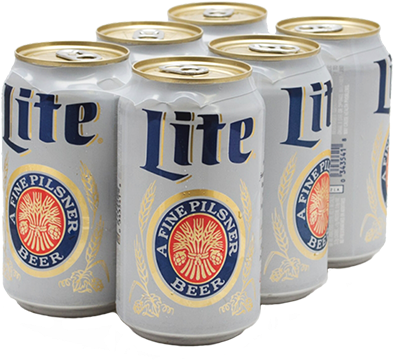 Miller Lite 12 Pack Cans - Free Transparent PNG Download - PNGkey
