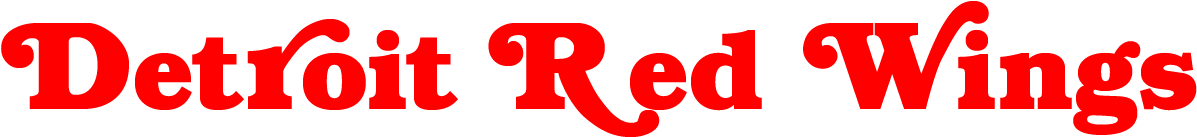 Detroit Red Wings Logo Font - Free Transparent PNG Download - PNGkey