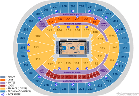 Download Orlando Magic - Amway Center Seating PNG Image with No ...