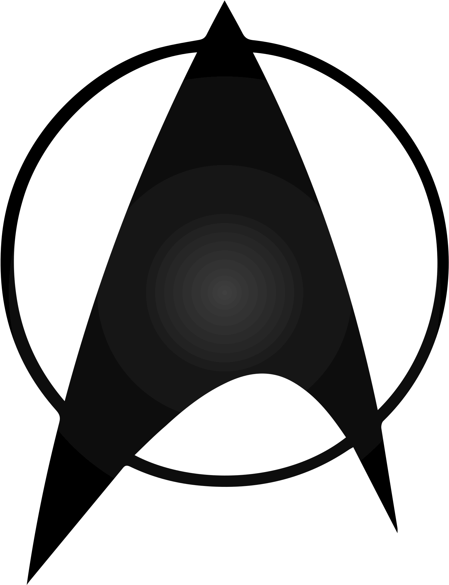 Starfleet Logo Circle Black - Starfleet Logo Png - Free Transparent PNG ...