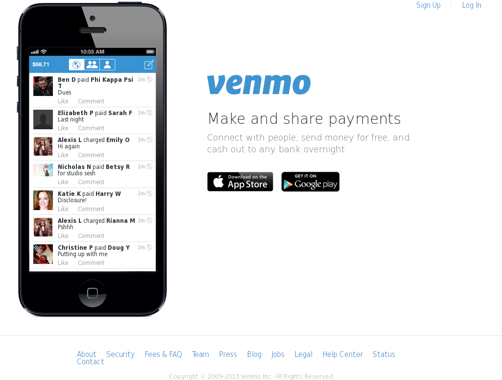 Venmo Homepage - Free Transparent PNG Download - PNGkey