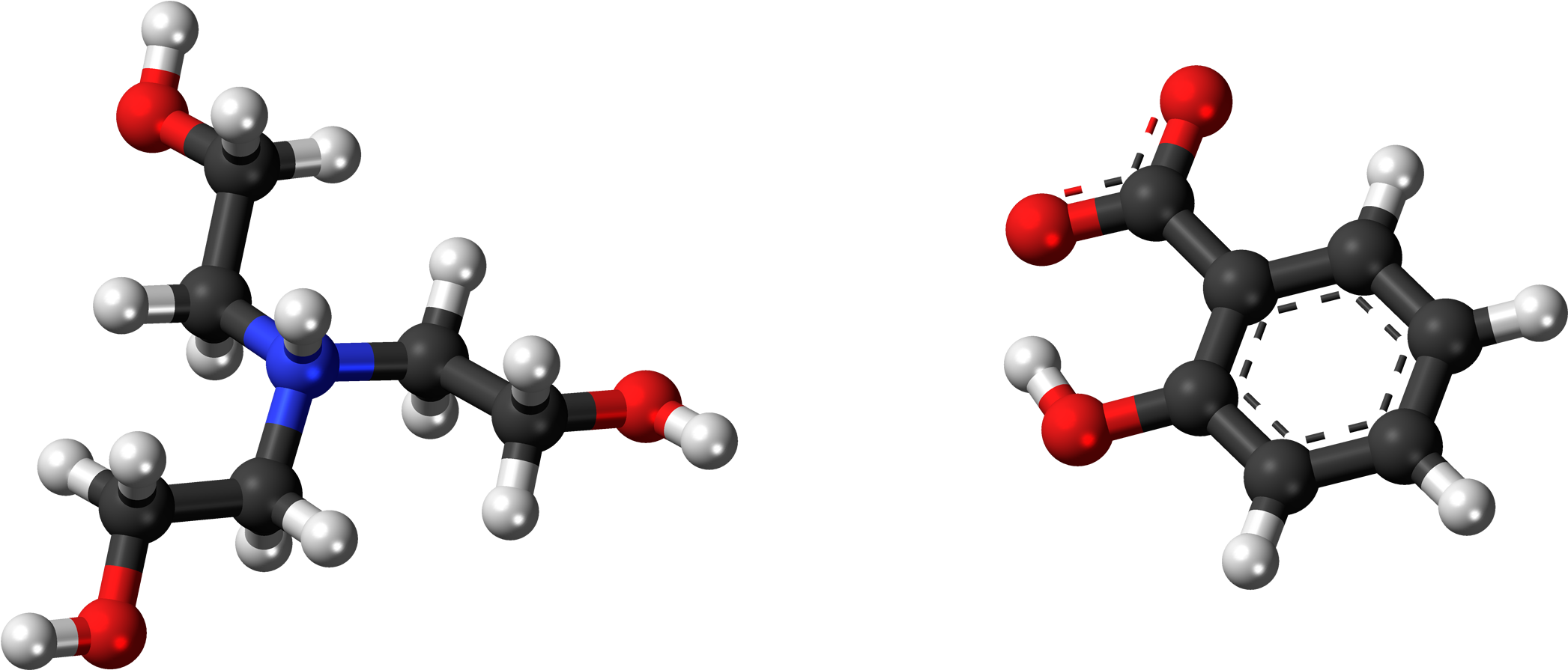 Download Trolamine Salicylate 3d Ball - Amine Compounds (chemical ...