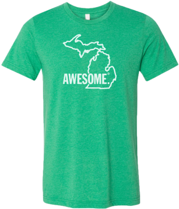 Michigan Awesome State Outline Sticker - Free Transparent PNG Download ...