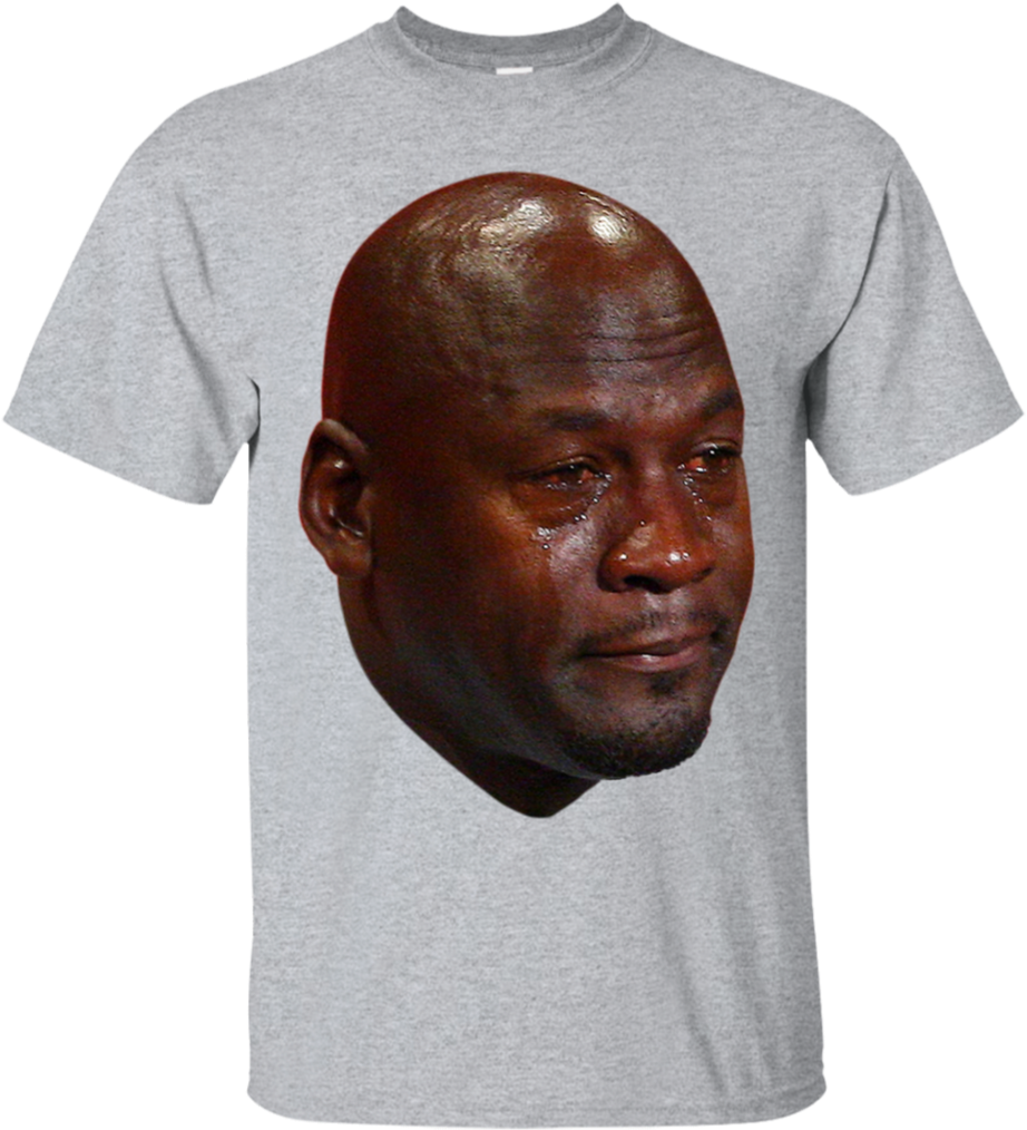 Crying Jordan T-shirt - Michael Jordan Hall Of Fame - Free Transparent ...