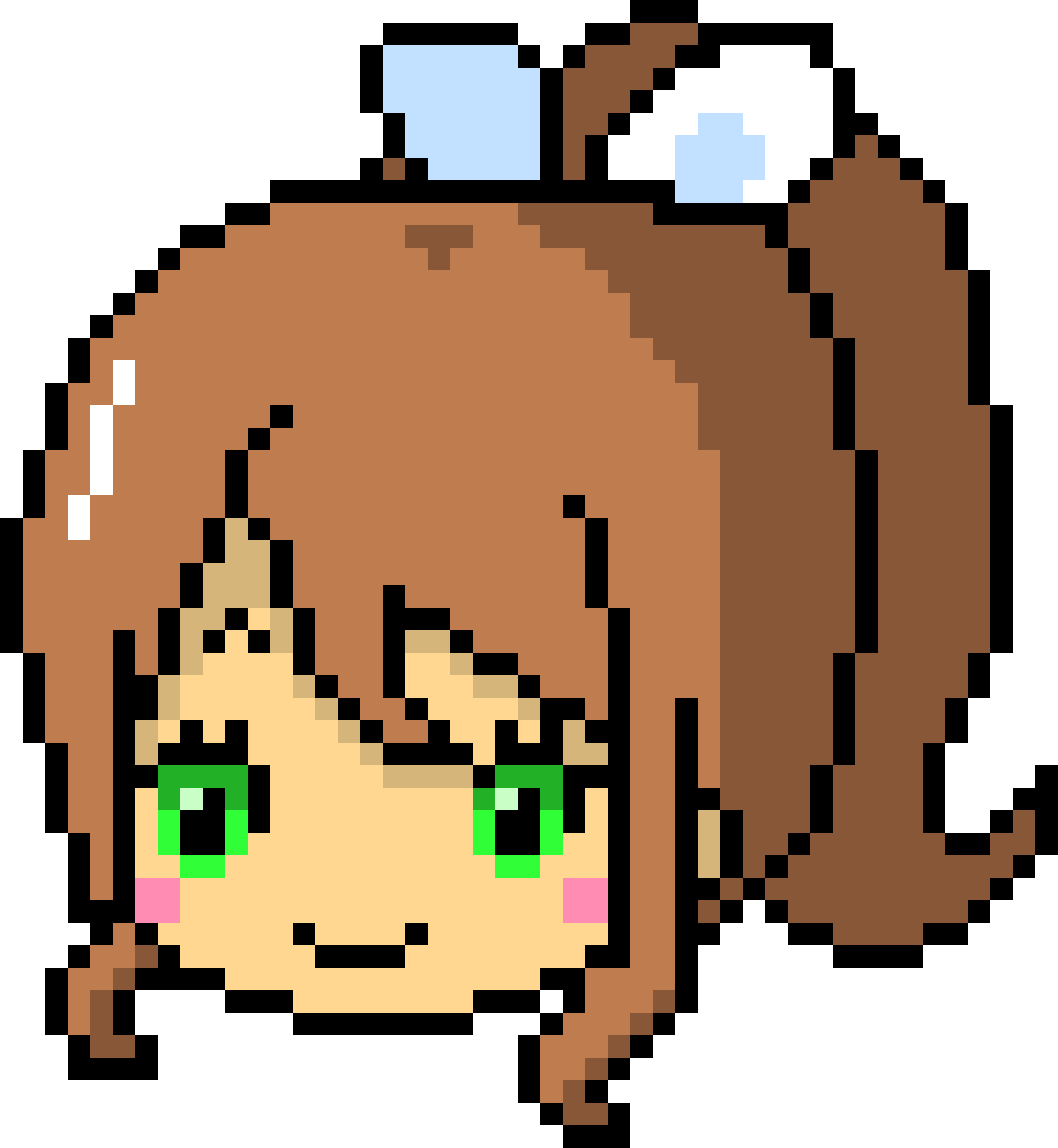 Download Just Monika - Monika Pixel Art PNG Image with No Background ...