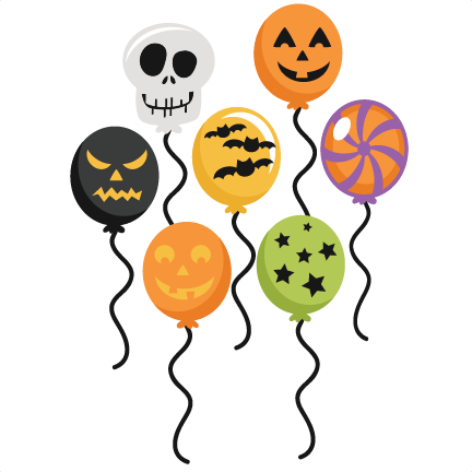 Download Balloons Transparent Halloween - Halloween Balloons Clipart ...