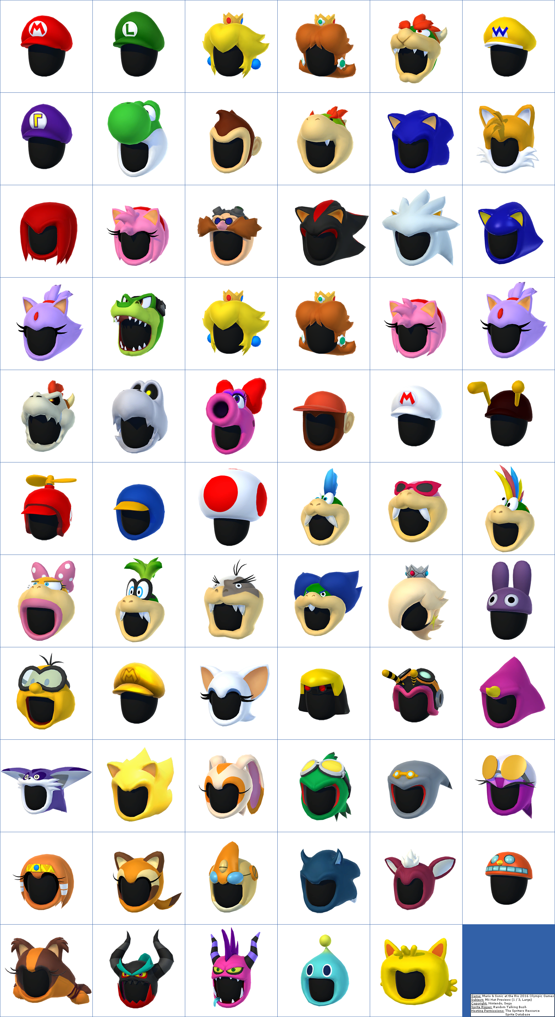 Download Click For Full Sized Image Mii Hat Previews - Color Combos We ...