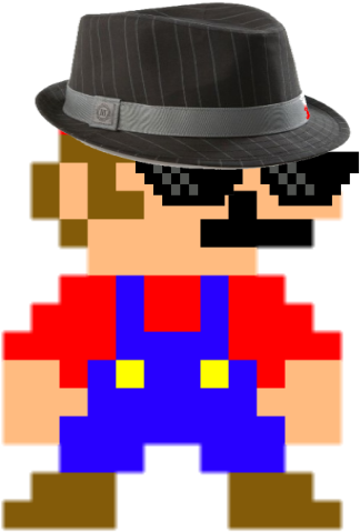 Download Mlg Mario Mlg Mario - 8 Bit Mario Grid PNG Image with No ...