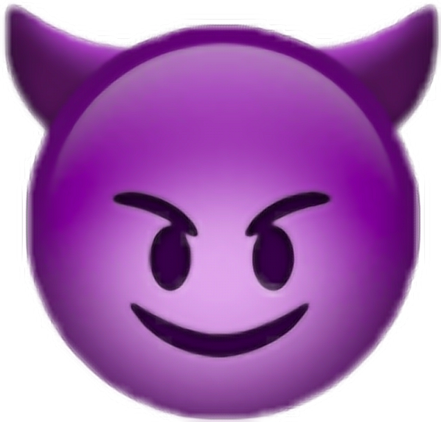 Smiling Face With Horns - Free Transparent PNG Download - PNGkey