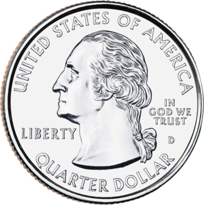 Download 400px Circle Quarter - Heads Side Of Coin PNG Image with No ...