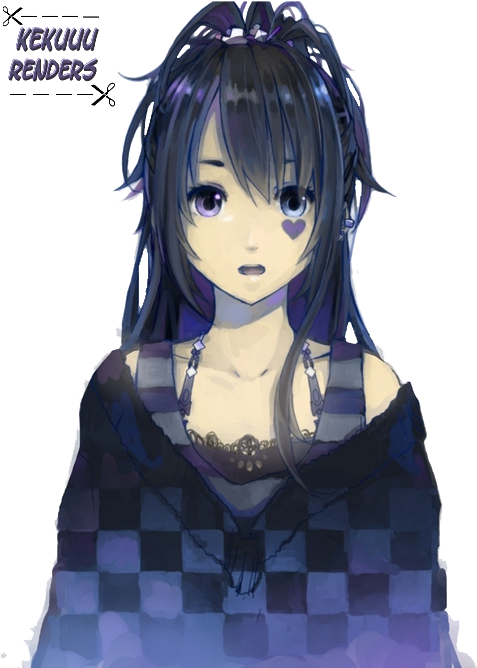 Download Blue Anime Girl Render By Kekuuu By Kekuuu - Blue Anime Girl ...