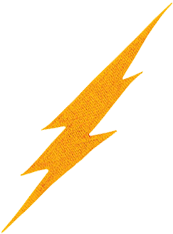 Download Purchase Lightning Bolt Patch - Orange PNG Image with No ...