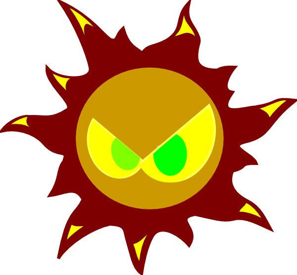 Download Angry Sun Clip Art At Clker - Angry Sun Png PNG Image with No ...