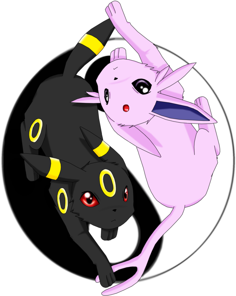 Umbreon And Espeon Love - Free Transparent PNG Download - PNGkey