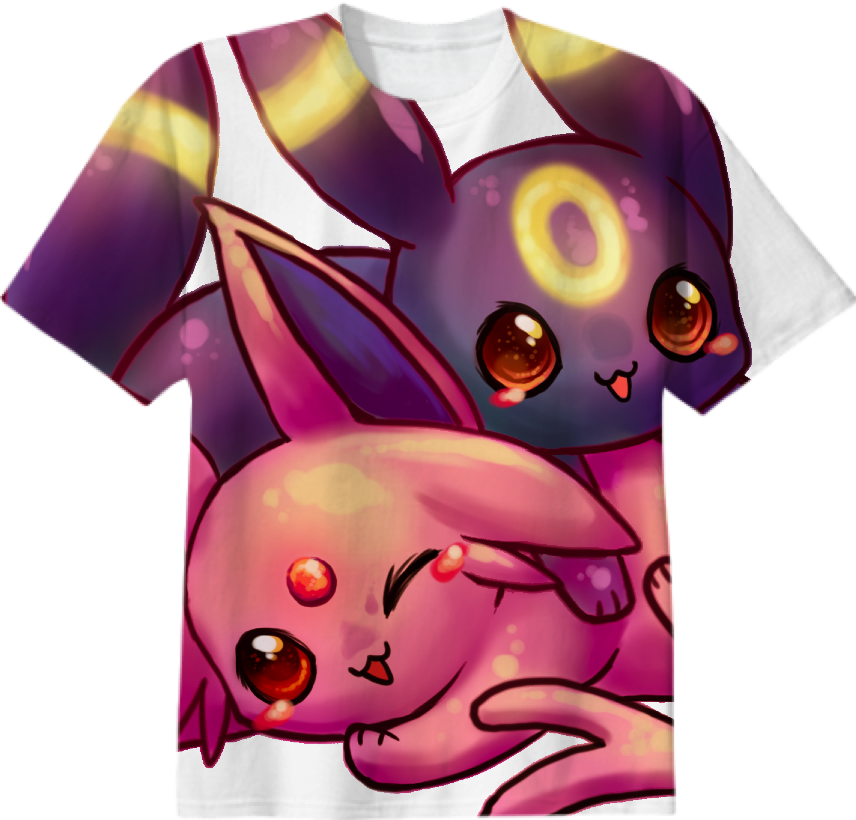 Download Umbreon And Espeon Love $38 - Espeon And Umbreon Cute PNG ...