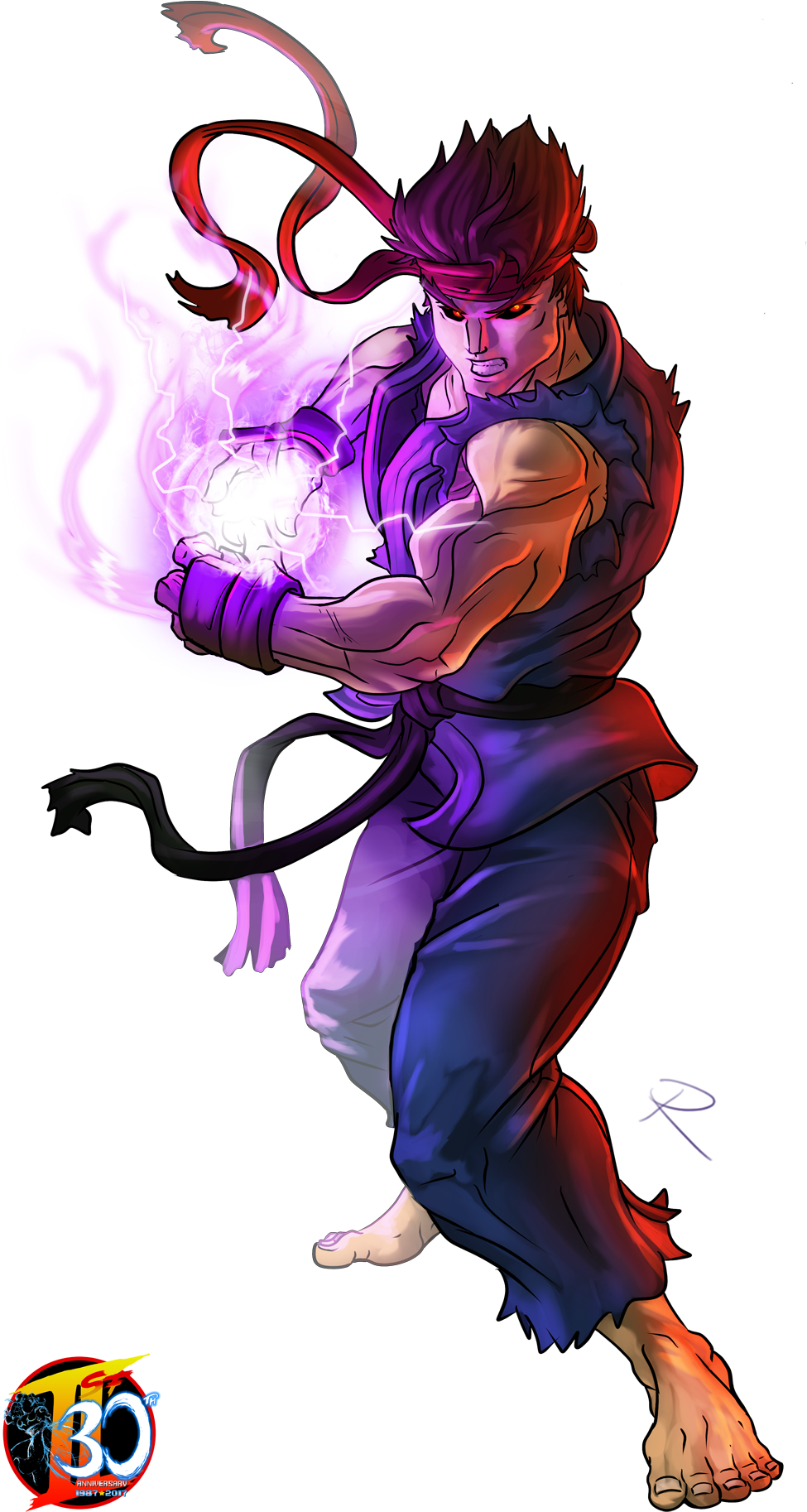 Download Evil Ryu By Robbie Reilly - Super Street Fighter 2 Png PNG ...