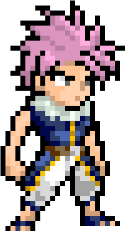 Download Natsu - Pixel Art PNG Image with No Background - PNGkey.com