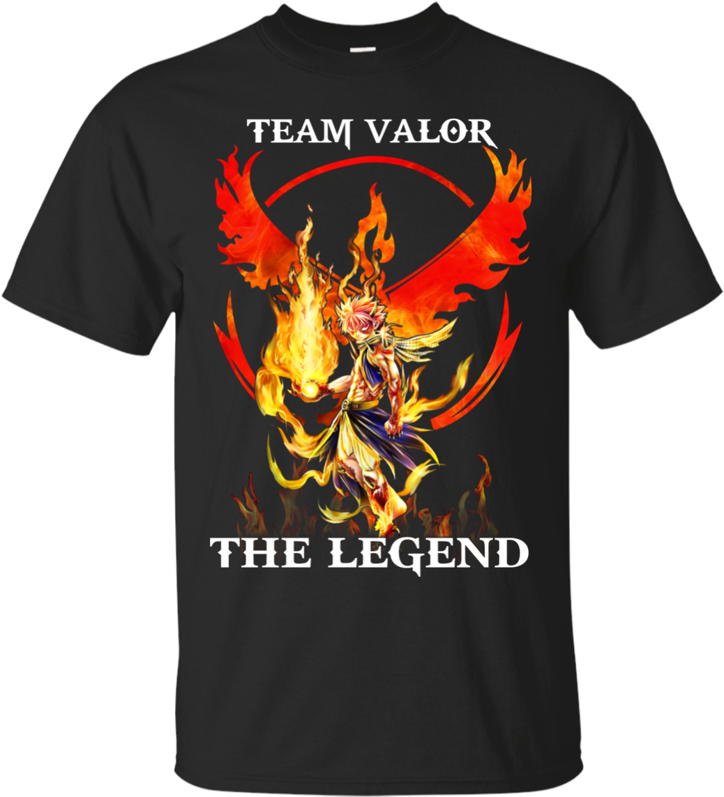 Team Valor Natsu - Team Valor Naruto Pokemon Go Tee/hoodies/tanks ...