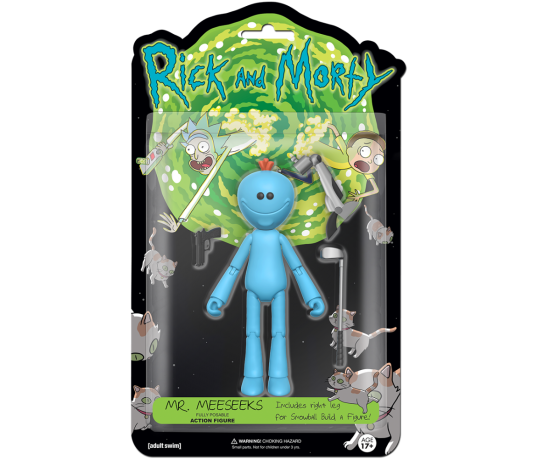 Download Mr Meeseeks Action Figure PNG Image with No Background ...