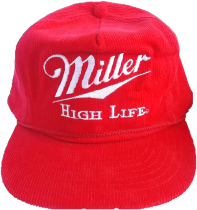 Download Vintage Miller High Life Snapback Hat - Miller High Life PNG ...