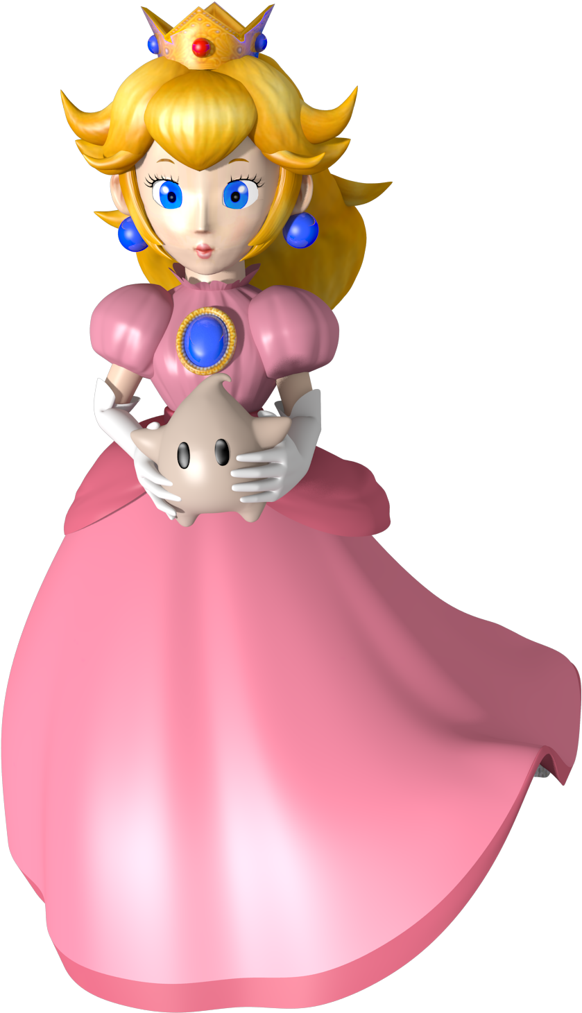 Download Princess Peach With Luma - Peach Mario 3d World PNG Image with ...