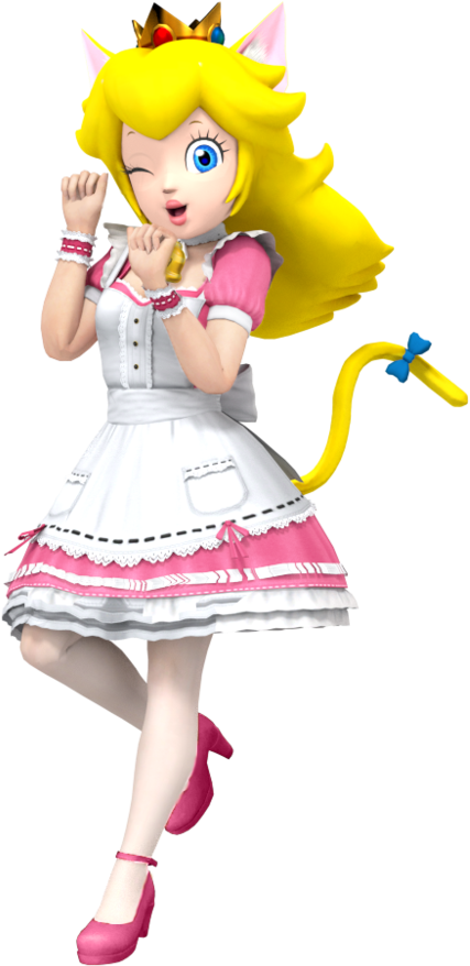 Tsuaii Princess Peach - Cat Peach - Free Transparent PNG Download - PNGkey