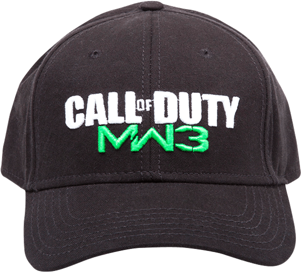 Call Of Duty - Black. Mw 3 Adjustable Cap - Free Transparent PNG ...